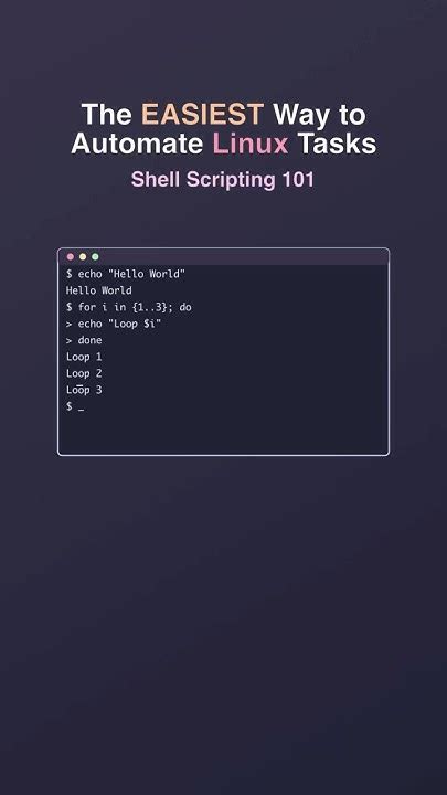 The Easiest Way To Automate Linux Tasks Shell Scripting 101 Youtube