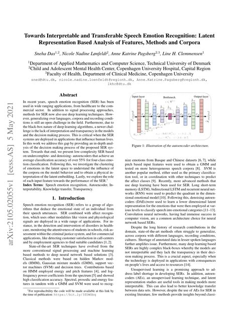 Pdf Towards Interpretable And Transferable Speech Emotion Recognition Latent Representation