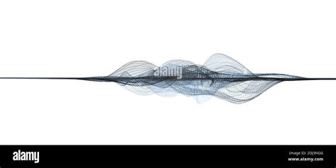 Modern Abstract Wireframe Grid Structure Virtual Background Audio Soundwaves Science Or Data