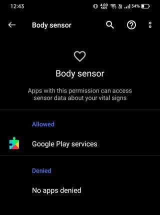Body Sensor Permission What All Kinds Of Information Could It Get Of Our Body Android