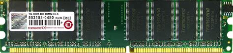 Transcend Jetram 1gb Ddr400 Dimm 3 3 3 Memory Module Uk