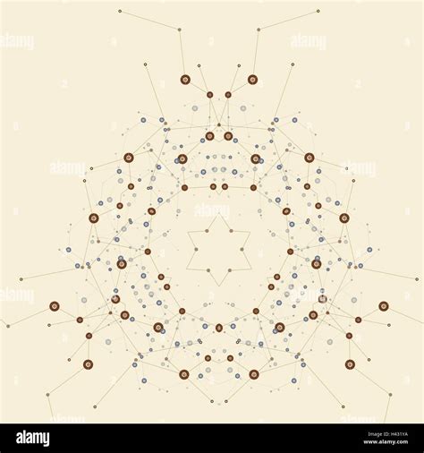 Abstract Bright Simple Technology Vector Background Connection Structure Stock Vector Image
