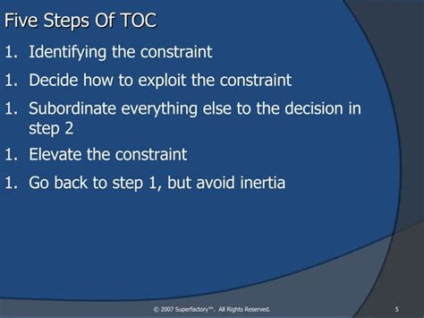 Toc Sample PPT