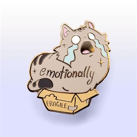 Emotionally Fragile Maine Coon Cat Enamel Pin Flair Fighter Reviews On Judge Me