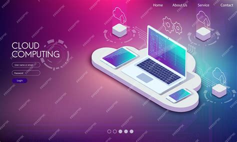 Premium Vector Software Web Development Cloud Programming Concept Abstract Programming Language