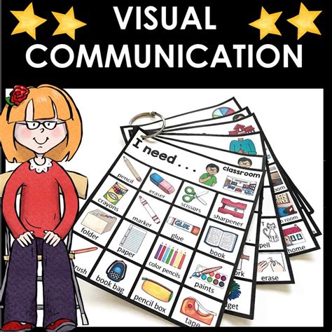 Autism And Speech Portable Visual Communication Cards Aac Pictures