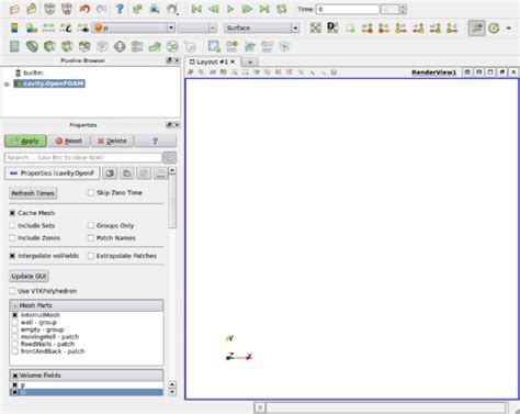 openfoam v6 user guide 6 1 paraview parafoam graphical user interface