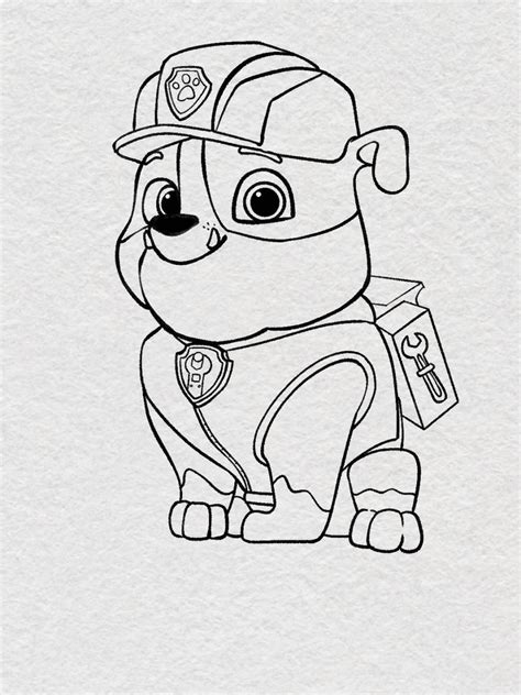 卡通版简笔画汪汪队（高清18张） 简笔画图片大全