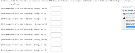 Solved Use Traces To Sketch The Surface If An Answer Does