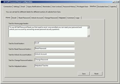 Active Directory Password Reset Ad Self Password Reset