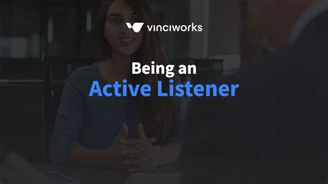 Being An Active Listener Training Course Vinciworks