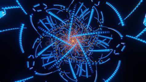 Abstract Star Shape Colorful Strobe Futuristic Psychedelic Hypnotic Vj