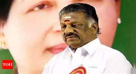 Palaniswami Aiadmk Power Tussle Former Tamil Nadu Cm O Panneerselvam