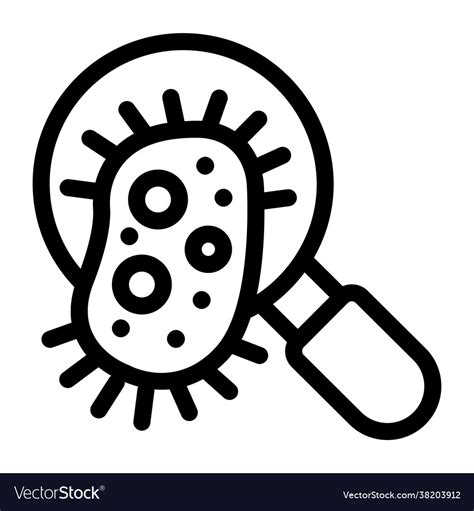 Microbial Analysis Royalty Free Vector Image Vectorstock