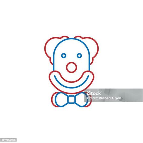 미국 광대 아이콘입니다 미국 문화 아이콘의 요소입니다 웹 사이트 디자인 및 개발 앱 개발을 위한 얇은 라인 아이콘 프리미엄 아이콘 감정에 대한 스톡 벡터 아트 및 기타