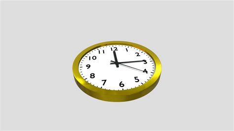 Gold Clock Download Free 3d Model By Devcentral B68457a Sketchfab