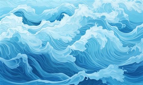 Premium Ai Image Sea Wave Texture Background