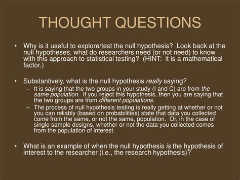Ppt Inferential Statistics Null Hypothesis Testing Powerpoint Presentation Id 1448225