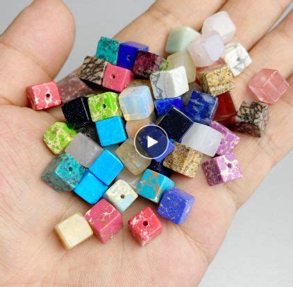 Cube Square Stone Beads For Jewelry Making