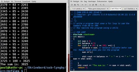 Programming Adventure C For Loop Sum Number 50 To 100 Enhanced Version