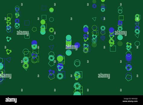 Color Abstract Mixed Pattern Generative Art Background Vector Illustration Graphic Stock Vector