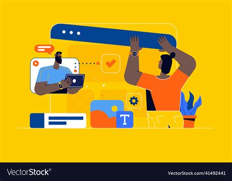 Flat Modern Design Of Web Royalty Free Vector Image