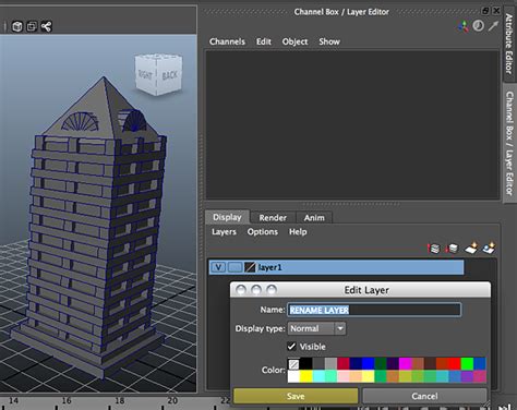 Organizing Scenes Using Layers and Groups in Maya 3D | Rename Layers ...