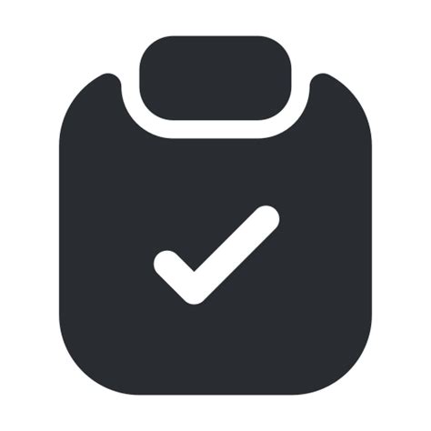 Clipboard Tick User Interface And Gesture Icons