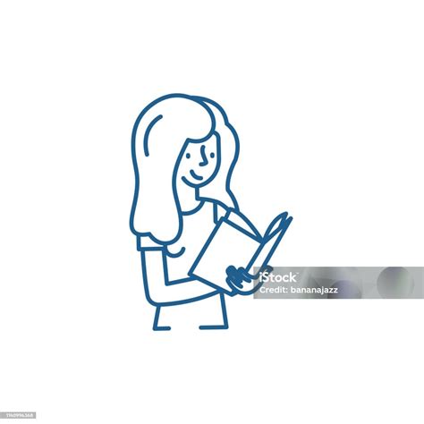 책 읽기 라인 아이콘 개념입니다 책은 평면 벡터 기호 기호 개요 그림을 읽고 교육에 대한 스톡 벡터 아트 및 기타 이미지