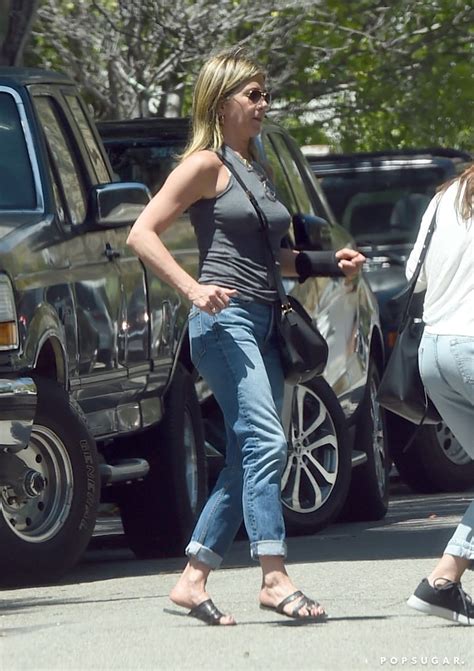 Jennifer Anistons Silver Sandals Popsugar Fashion