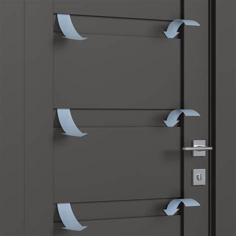 Modern Interior Door Louver Gray Matte Bypass Doors For 73600 Door