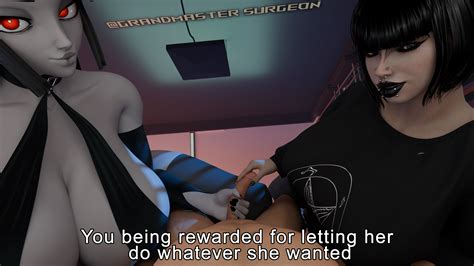 Rule 34 2girls 3d Bedroom Black Lipstick Captions Female Goth Girl