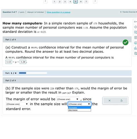solved how many computers in a simple random sample of 175