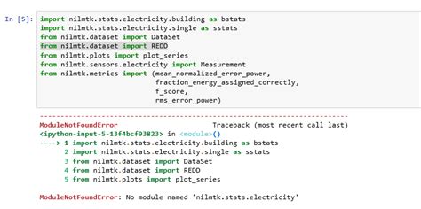 importerror cannot import name redd · issue 541 · nilmtk nilmtk · github