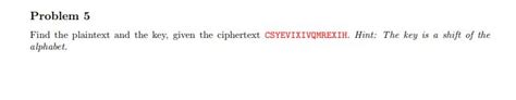 Solved I Dont Follow How To Find The Key And The Plaintext