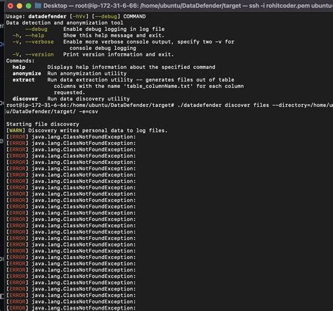 Error Java Lang Classnotfoundexception Issue Armenak Datadefender Github