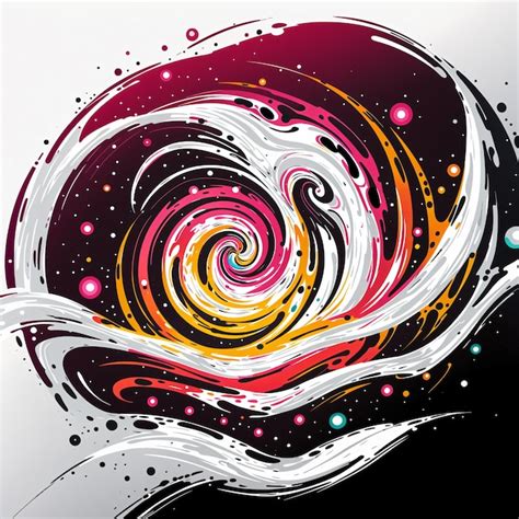 Premium Ai Image Abstract Chromatic Symphony Circular Design