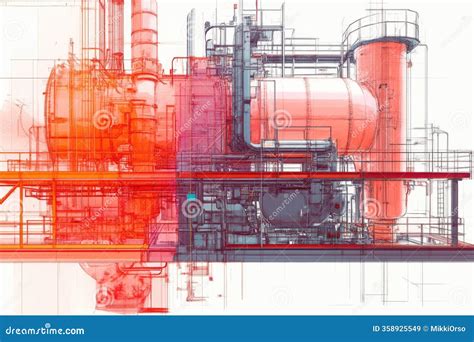 A Detailed Technical Blueprint Showcasing Urban Planning And City Zoning A Layout Of A City