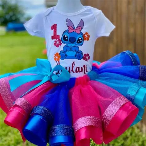 Free Editable Blank Lilo And Stitch Birthday Invitation Stitch Tutu