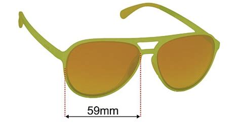 Goodr Unscrupulous Ruby Thief 59mm Replacement Lenses