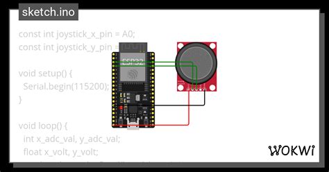ESP JOYSTICK Wokwi ESP STM Arduino Simulator