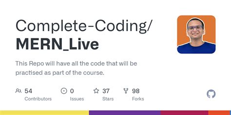 Github Complete Codingmernlive This Repo Will Have All The Code