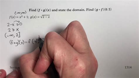 1314 Section 2 6 Combinations Of Functions Composite Functions Part 3 3 YouTube