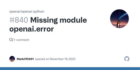 Missing Module Openai Error Issue Openai Openai Python GitHub