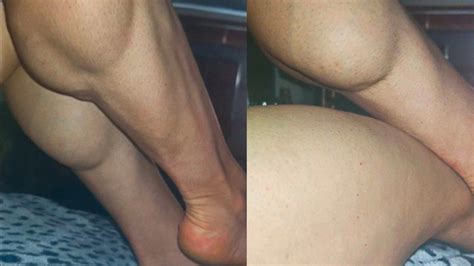 Seated Front Facing Calf Flex Muscular Calves Down Under Clips4sale