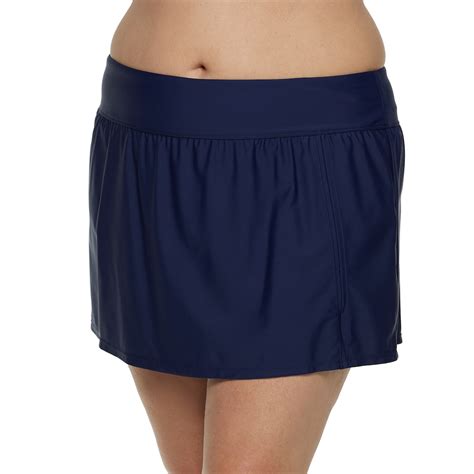 Plus Size Croft And Barrow® Tummy Slimmer High Waisted Skirtini Bottoms