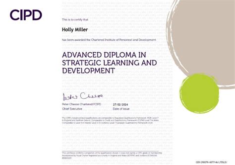 My Cipd Level 7 Diploma In Strategic Learning And Development Holly Miller Assoc Cipd Posted On