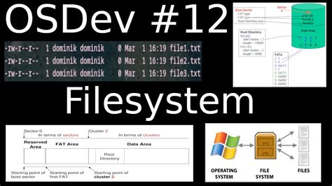 Osdev Lecture Series 12 Filesystem Youtube