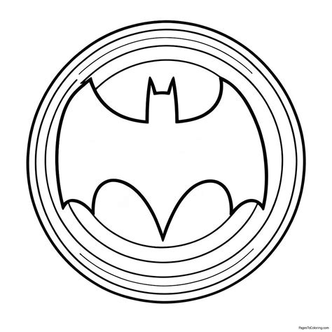 Batman Logo Coloring Page 27403 22114