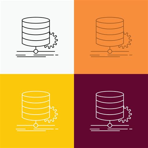 Algorithm Chart Data Diagram Flow Icon Over Various Background Line Style Design Designed